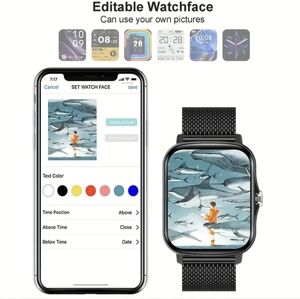 Wearables | Gold Full Touch Screen Smart Watchbt Android Smart Watch ...